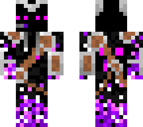 Galaxy enderman Gamer but with cool armor | Minecraft Skin