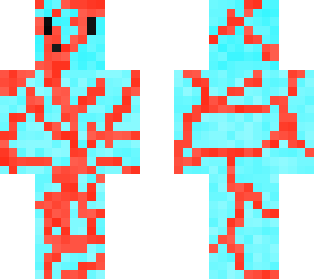 blue red custom skin | Minecraft Skin