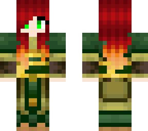 earthbender girl | Minecraft Skin