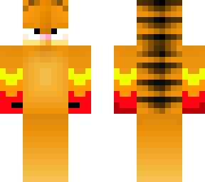 garfield fire boxing | Minecraft Skin