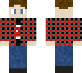 TheMadLadBrad Red Flannel | Minecraft Skin