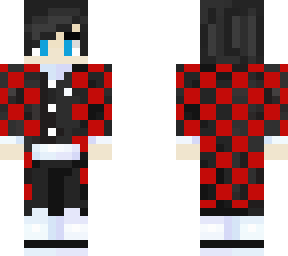 Demon Slayer OC red version | Minecraft Skin
