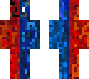 Lava devil vs water devil | Minecraft Skin