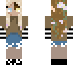 pretty flower girl | Minecraft Skin