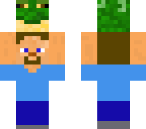 steve holding frog | Minecraft Skin
