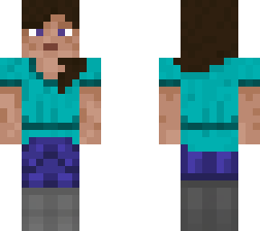Alex with Steve palette swap | Minecraft Skin