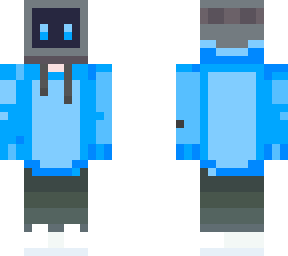 Blue tv head | Minecraft Skin