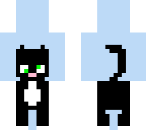Derpy Black Cat (With Sky) | Minecraft Skin