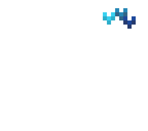 OB - 3 Shades Of Blue Heart Crown | Minecraft Skin