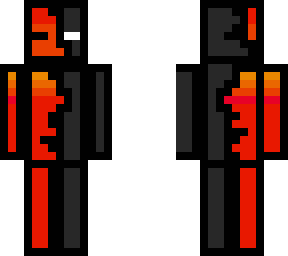 Red and black mix entity | Minecraft Skin