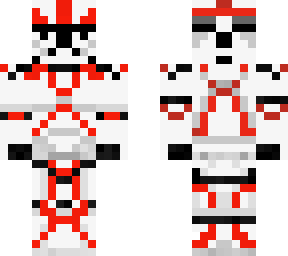 red clone trooper | Minecraft Skin