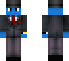 blue man in suit | Minecraft Skins
