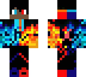 fire and ice | Minecraft Skins