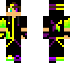 Half Corrupted MineBuster789 | Minecraft Skin