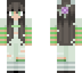 Light Green Aesthetic Girl Skin | Minecraft Skin