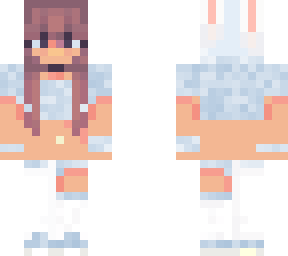 Aesthetic girl blue | Minecraft Skin
