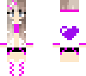Cute Minecraft Girl Skins With Hoodie And Headphones