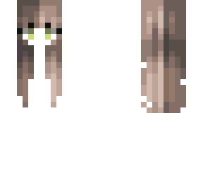 Female HB - Straight Grayish Brown Split | Minecraft Skin