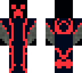 Red Tron Creeper | Minecraft Skin
