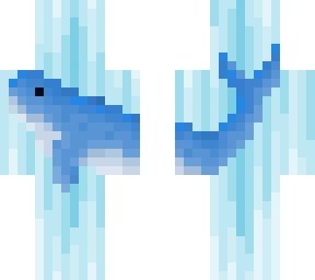 Whale Pixel Art Minecraft