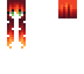 Female HB - Fire Sunset | Minecraft Skin