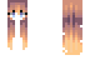 Female HB - Long Straight Purple Sunset Fade | Minecraft Skin