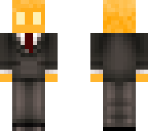 Orange Ally In Suit V.2 | Minecraft Skin