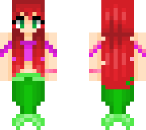 Ariel Mermaid | Minecraft Skin