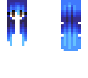 Female HB - Straight Night Blue Sunset | Minecraft Skin