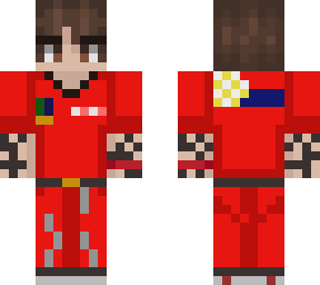 Red devils - 2para PH flag | Minecraft Skin