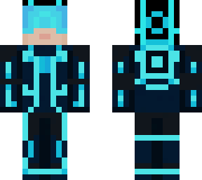 tron light cycle run | Minecraft Skin