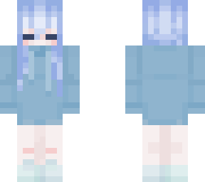 Cute Blue Girl | Minecraft Skin