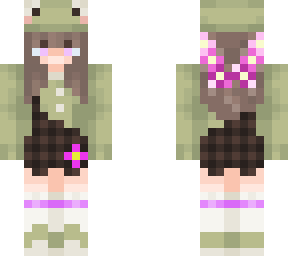 Frog Cute Purple | Minecraft Skin