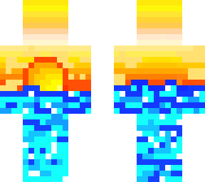 seaside sunset | Minecraft Skin
