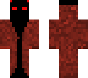 Shadow Devil (Flaming Coat Variant) | Minecraft Skin