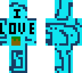we love minecraft | Minecraft Skin