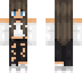 Minecraft Skin Girl With Brown Hair