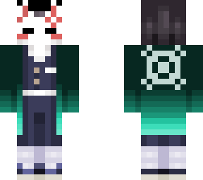 demon slayer mask | Minecraft Skins