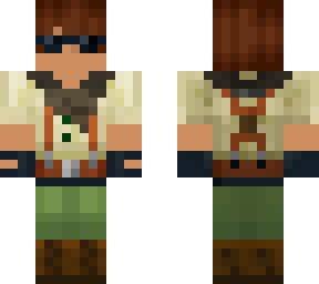Professional Zoo Keeper With Glasses | Minecraft Skin