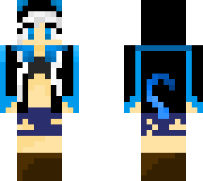 Cute anime tech cat girl | Minecraft Skin