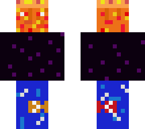 Lava/water king | Minecraft Skin