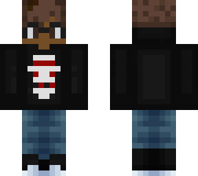 its a black guy with glasses | Minecraft Skin