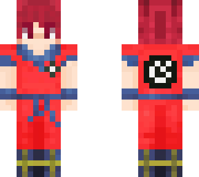 James Black (Goku) SSJG (Remaster) | Minecraft Skin
