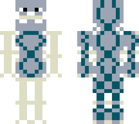 Skeleton dinosaur raptor with armer | Minecraft Skin