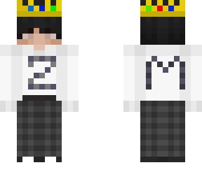 technoblade crown with initials Z M | Minecraft Skin