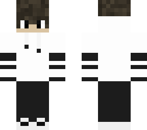 White Body With Grey Hair | Minecraft Skin