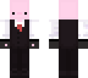 axolotl in a suit | Minecraft Skins