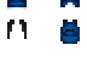 DOB - Blue Backwards Cap & BackPack | Minecraft Skin