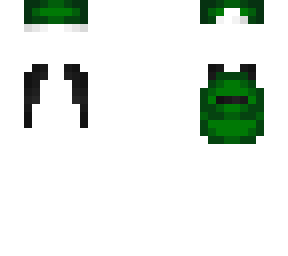 DOB - Green Backwards Cap & BackPack | Minecraft Skin