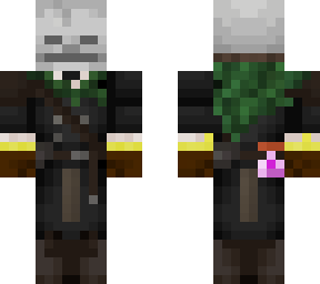 skeleton in a suit | Minecraft Skins